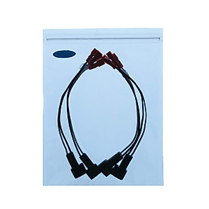 HSTECH 72-5600 2 Pairs (4 Pack) Wire Cable Wiring Harness for Ford Lincoln Mercury Mazda Speakers Adapter Connector Adaptor Plug