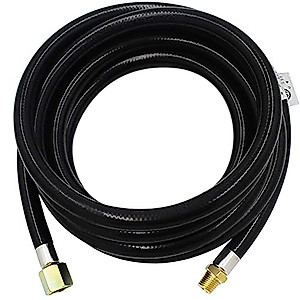 MENSI 12 Foot High Pressure Propane Extension Hose with 3/8" SAE Female Flare Fitting x 1/4" MNPT