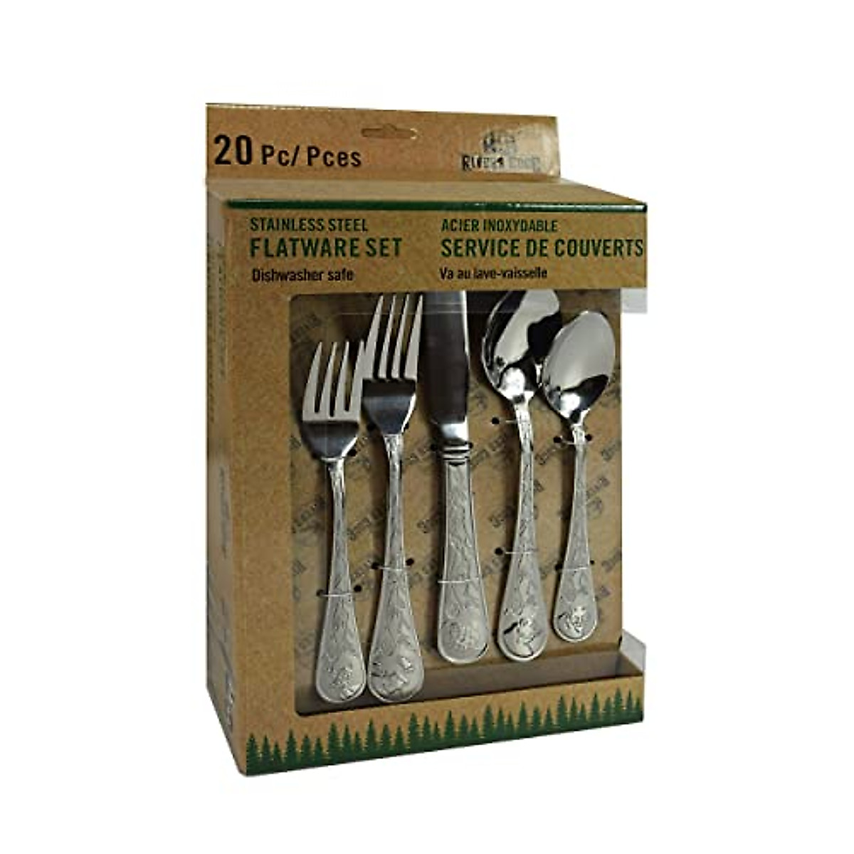 Rivers Edge Products 20Piece Outdoor ss Flatware Set