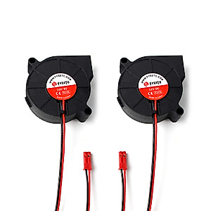 FYSETC 2PCS 24V 5015 Blower Fan Brushless Cooling Fan 50x50x15mm Extruder Hotend Cooler Radiator 110cm/43.3 inch Extension Cable for 3D Printer Monoprie Maker/Ultimat/Ender 3/ Pro