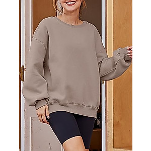 EFAN Women Sweatshirts Oversized Crew Neck Pullover Cute Casual Hoodies 2023 Fall Outfits Fashion Clothes