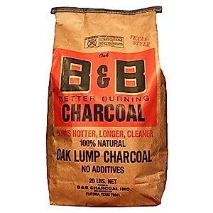 B&B Charcoal Oak Lump Charcoal, Flavor Oak, 20 lbs.