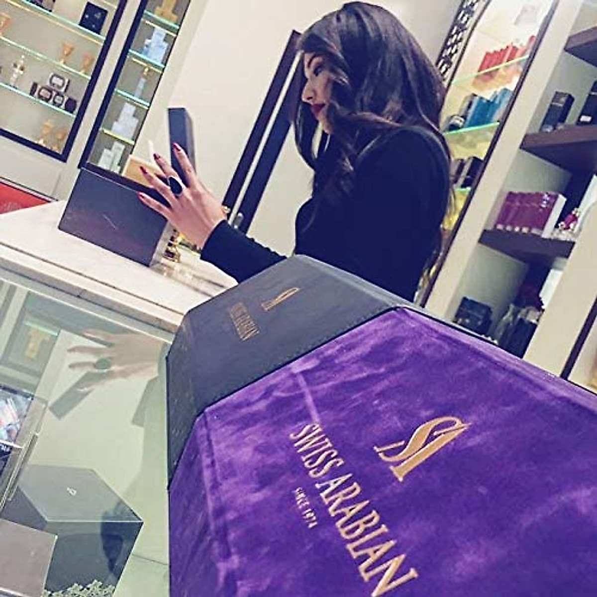 A WHIFF OF FIVE 12mL | Artisanal Hand Crafted Perfume Oil Fragrance for Women | Traditional Attar Style Cologne | by Perfumer Swiss Arabian | Great Gift/Party Favors | Pocket Size Body Oil