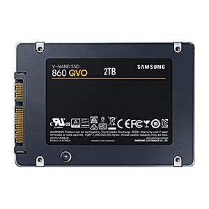 Samsung 860 QVO 2TB 2.5 Inch SATA III Internal SSD (MZ-76Q2T0B/AM), Gray