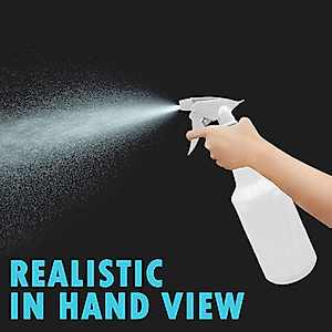 EZPRO USA Empty Spray Bottles for Cleaning Solutions 32oz, Squirt Bottles for Cleaning, Spray Squirt Bottle, Upside Down Trigger, White, pack