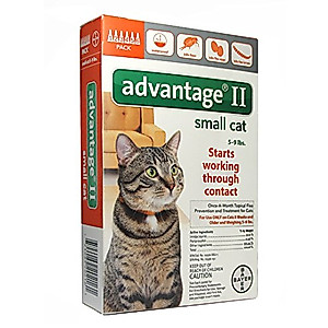 Advantage II Topical Flea Treatment for Cats 5-9 lbs. 6doses