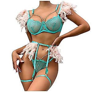 Generic Women Panties Sexy Lingerie for Women Silk Pajama Set Panties Belt Christmas Lingerie Women Lady Satin Panty Plus Size Anime Cosplay Lengerie Red Bra Underwear Set Strappy Lingerie Sexy