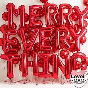 Lovoir 40 Inch Large Red Letter C Balloons Big Size Jumbo Mylar Foil Helium Balloon for Birthday Party Celebration Decorations Alphabet Red C