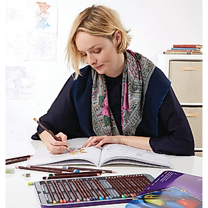 Adult Coloring Book and Coloursoft Colored Pencils: Color and Relax - Unwind in the Wilds by Derwent (2302339)