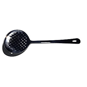 Simmer Kitchenware 4-Piece Stainless Steel Kitchen Utensils Set, PVD Black Cooking Tool Set Includes Spatula, Ladle, Serving/Basting Spoon, Skimmer, Heat Resistant, Dishwasher Safe