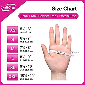 SwiftGrip Powder-Free Nitrile Gloves, X-Small, 50ct Box - 3-mil, Disposable, Latex-Free, for Kitchen, Cleaning, Estheticians, Hair Stylist - Pink/Fuchsia