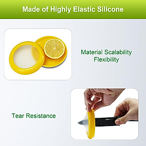 4PCS Silicone Food Storage Containers, Fruit And Vegetable saver, Silicone Food Savers-Fruit And Vegtable Storage Containers Set For Fridge