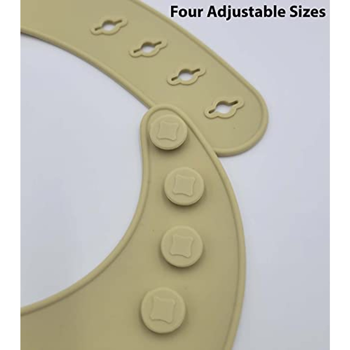 Silicone Baby Bibs with Spill Catcher, Set of 2, Adjustable Waterproof & BPA Free, For Boys And Girls, Babies & Toddlers, Pastel Orange & Yellow