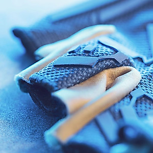 CTEN Series Gaming Gloves - Great Comfort and Grip, Perfect Gaming Gloves for Sweaty Hands, Ideal Gamer Gloves for PC, VR Gloves, Gray-Gold-Large