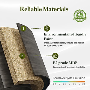 RoyalCraft Over The Toilet Storage Cabinet, Farmhouse Storage Cabinet Over Toilet with Sliding Barn Door, Home Space-Saving Toilet Rack, Behind Toilet Bathroom Organizer for Bathroom, Dark Grey