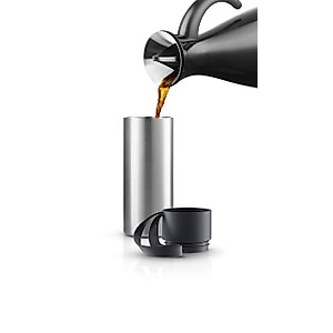 EVA SOLO 567467 Stainless Steel Insulated Mug 350 ml, Black, 20,7 x 7,8 x 7,8 cm | Danish Design, Functionality & Quality |