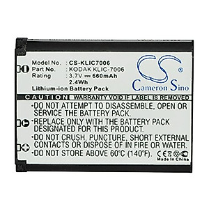 CANQIN 3.7V Compatible with Battery for RICOH DS-6365 DM-6370, DS-6365, SL-58, SL-68