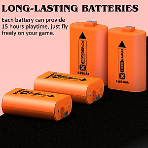PowerTrust 1400mAh Rechargeable Battery for Xbox Series X/S Xbox ONE/Xbox ONE X/Xbox ONE S/Xbox Elite Controller
