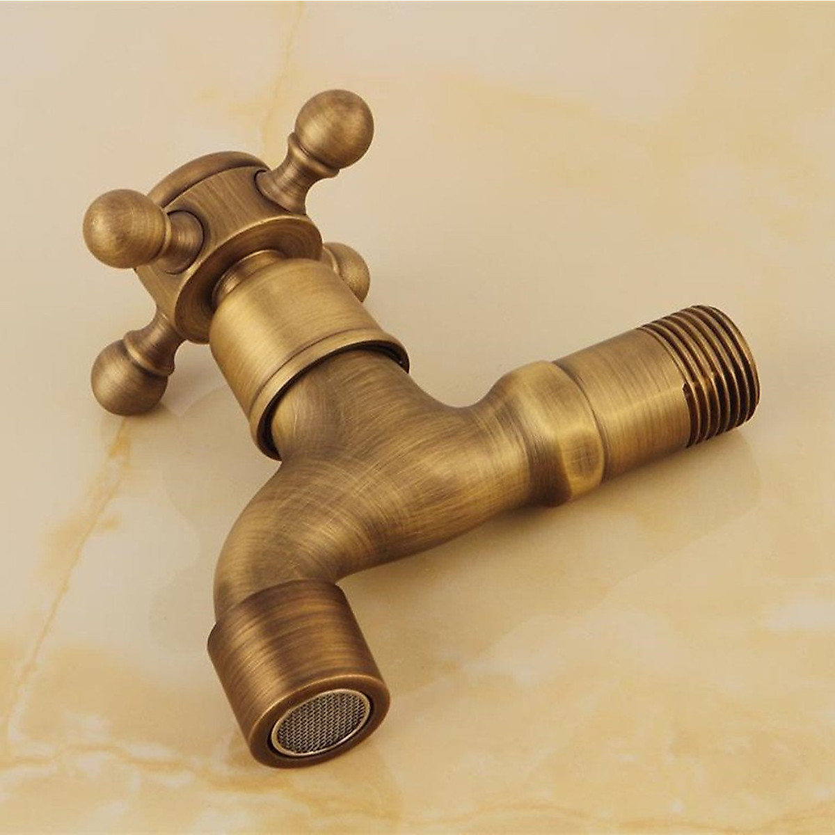 SIDERIT Bathroom Lavatory Wall Mounted Faucet Bathtub Bronze Single Cold Taps Mop Pond Garden Kitchen Sink Faucet