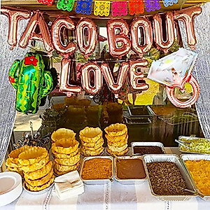 JeVenis Taco Bout Love Backdrop Taco Bout Love Balloons Taco Bout Love Bridal Shower Decorations Taco Bout Love Decorations Mexican Bridal Shower Decorations Cactus Bridal Shower Decorations