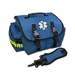 Lightning X Small First Responder EMT EMS Trauma Bag Stocked First Aid Fill Kit B (Navy Blue)
