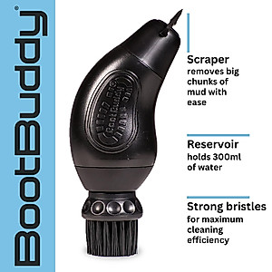 BootBuddy Shoe & Boot Cleaner Brush – Footwear Cleaning Kit for Hiking Boots, Golf Shoes, Football Boots, Running Shoes & Wellies – Cleans Mud, Dirt & Stains in Minutes – As Seen on Dragons’ Den