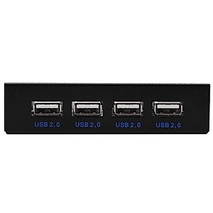 Limouyin Floppy Front Panel 3.5'' 4 Port USB2.0 HUB Floppy Front Panel 9 Pin to 4 Interface USB 2.0 HUB for Computer PC