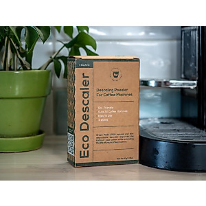 The Green Pods Eco Descaler - Coffee Machine Descaler Compatible With Nespresso, Keurig, Breville, DeLonghi, And All Others - Descaling Powder