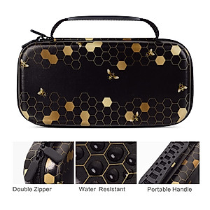 Drodalala Nintendo Switch Carrying Case OLED 2021, Nintendo Switch Case 2017 Girls, 20 Game Card Slots for Nintendo Switch Console Joy-Con, Dockable Heystop Protective Controller Case Accessories