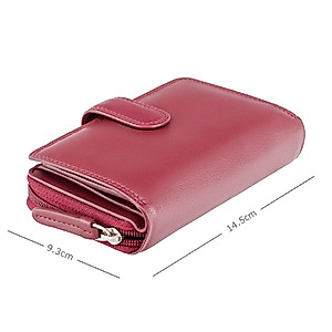 Visconti Heritage-33 Ladies Multi Soft Leather Card Holder Wallet and Purse Red