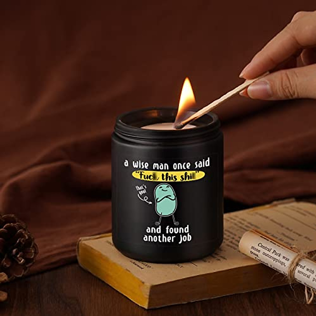 GSPY Candles - New Job Gifts for Men, Coworker Leaving Gifts for Men - New Job Gifts, Congratulations Gifts for Men - Funny Going Away Gift, Goodbye Gifts, Farewell Gifts for Coworker, Friend