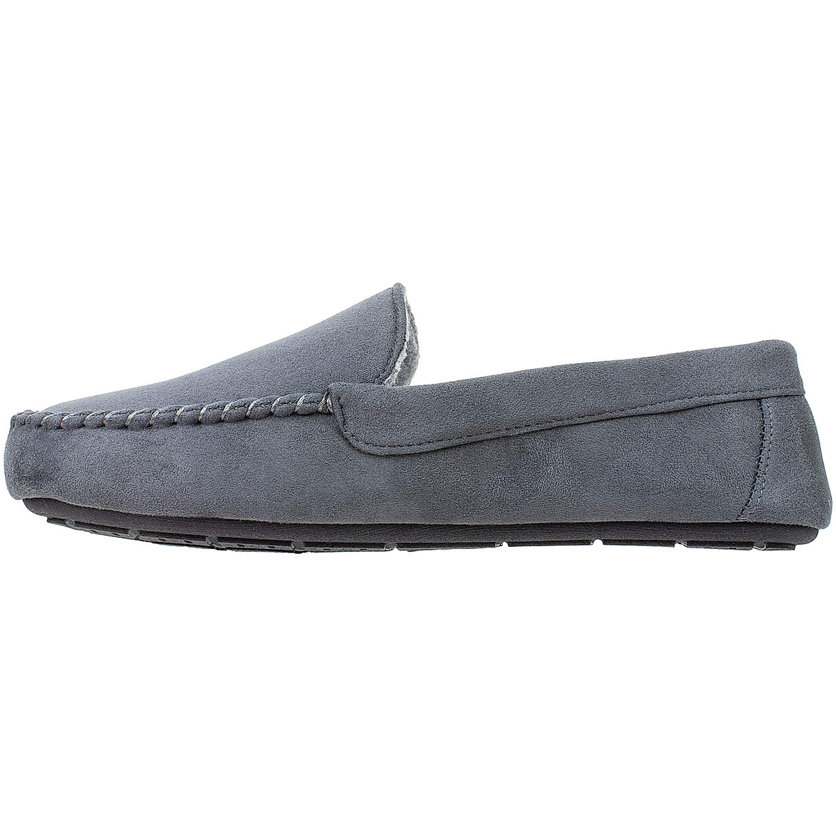 Original Penguin Mens Slippers, Microsuede Venetian Moccasin Slipper, Grey Plaid, Men's Size 10