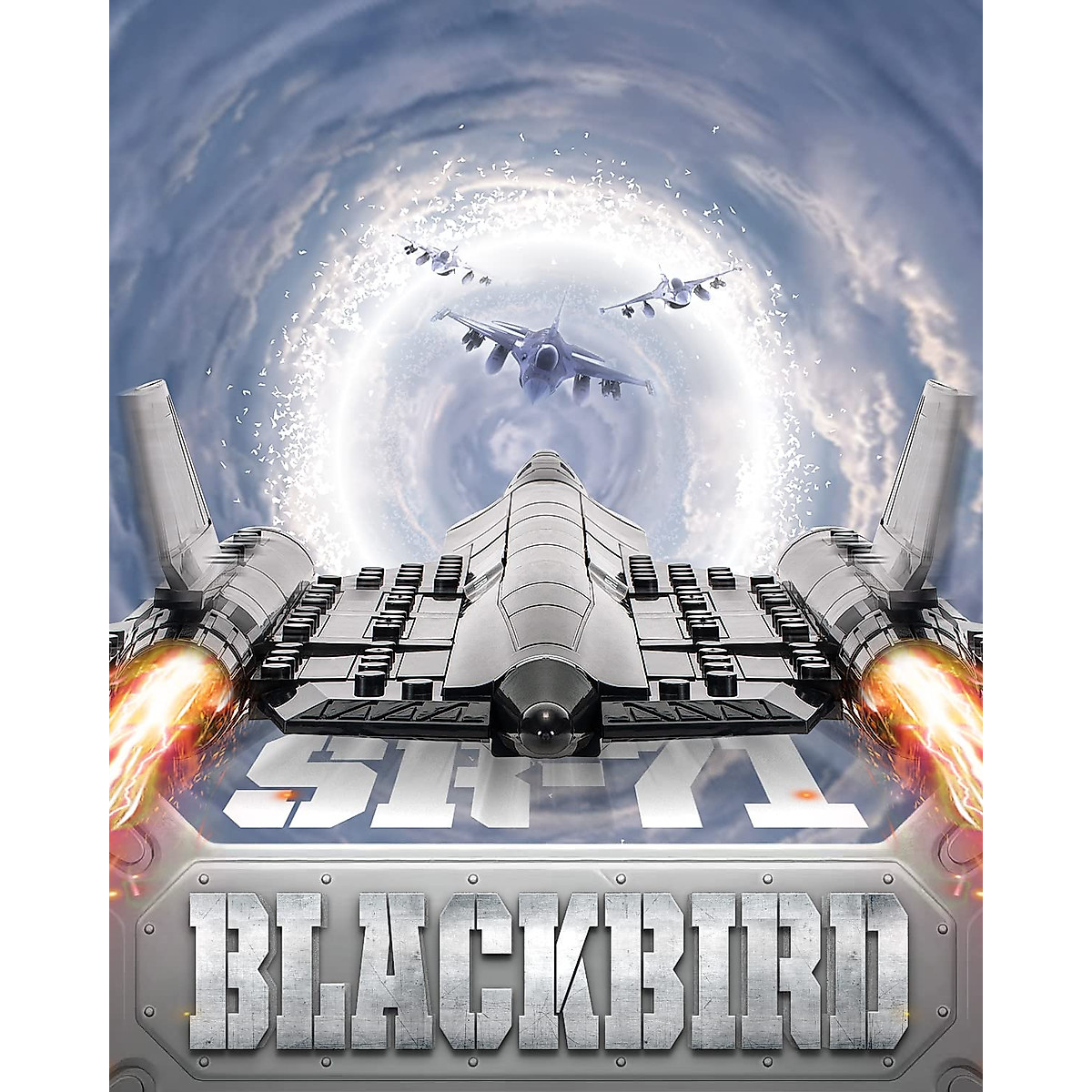 dOvOb Military SR-71 Reconnaissance Blackbird Air Force Building Block Set (183 Pieces), Aircraft Jet Building and Military Toys Gifts for Kid and Adult