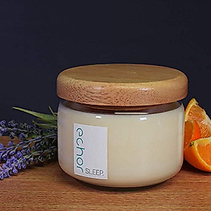 Echor Scented Soy Aromatherapy Candle, Made with Natural Vegan Wax, Lavender, Ylang Ylang Geranium and Orange Scented Calming Relaxing Candle, Sixty Hour Burn Time