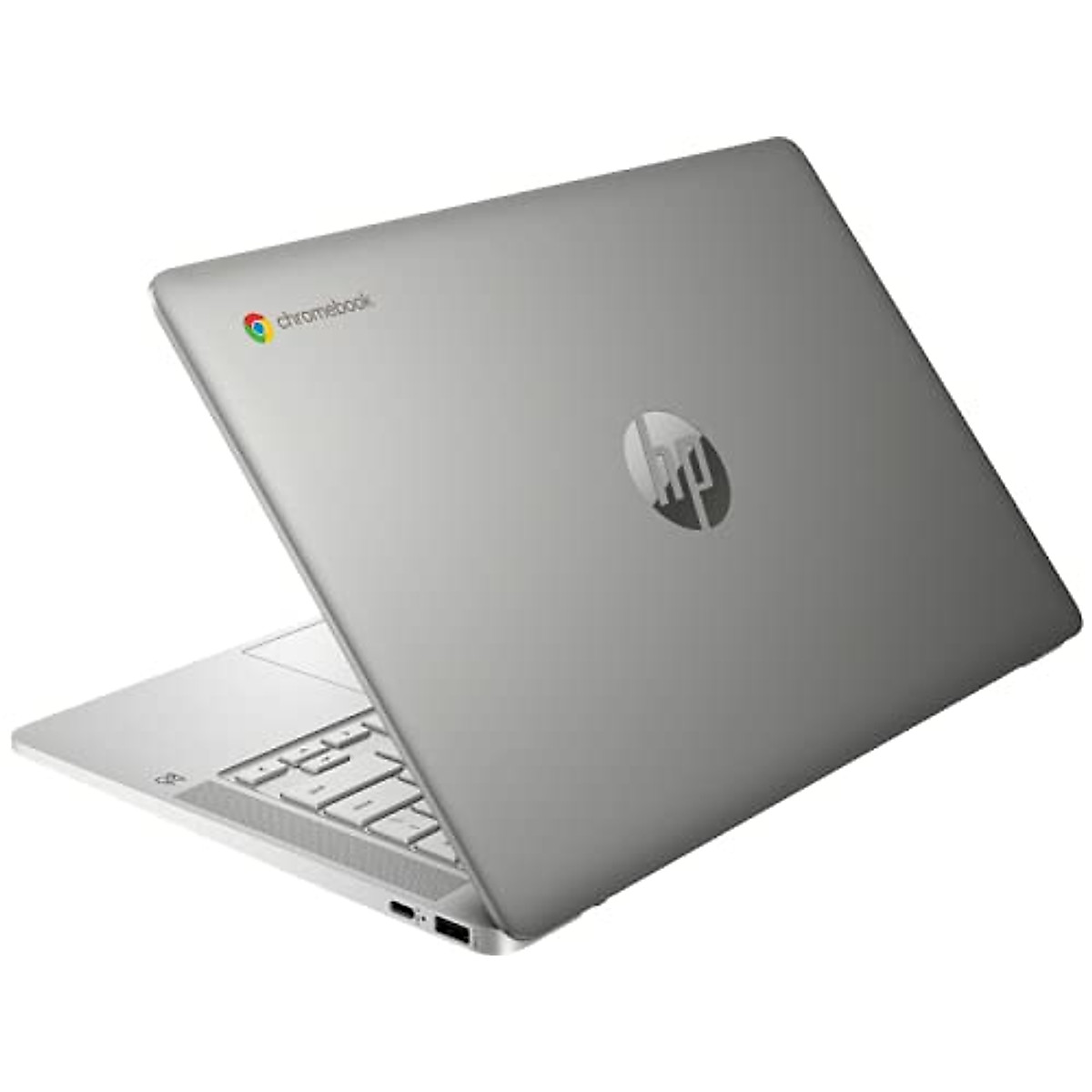 HP Chromebook 14a-na1043cl 14" Intel Celeron N4500 4 GB Memory; 64 GB eMMC Storage Chrome OS Mineral Silver