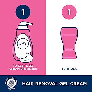 Veet Gel Hair Remover Cream with Essential Oils, 13.50 Ounce (Package May Vary)