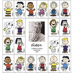 Charles M. Schulz Peanuts Forever Postage Stamps (Charlie Brown, Snoopy, and The Rest of The Crew)