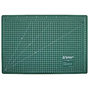 450mm x 300mm x 3mm Self-Healing Cutting Mat 5 Layers (Metric and Standard Measuring) by EX ELECTRONIX EXPRESS (1 Pack)