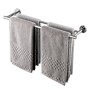 KES 23.6-Inch Double Towel Bar SUS304 Stainless Steel Bathroom Kitchen Towel Holder Dual Towel Rail Rustproof Wall Mount Polished Finish, A2001S60