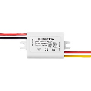 12V to 9V 1.7A Step-Down Waterproof Miniature DC-DC Converter Power Supply Module by Envistia Mall