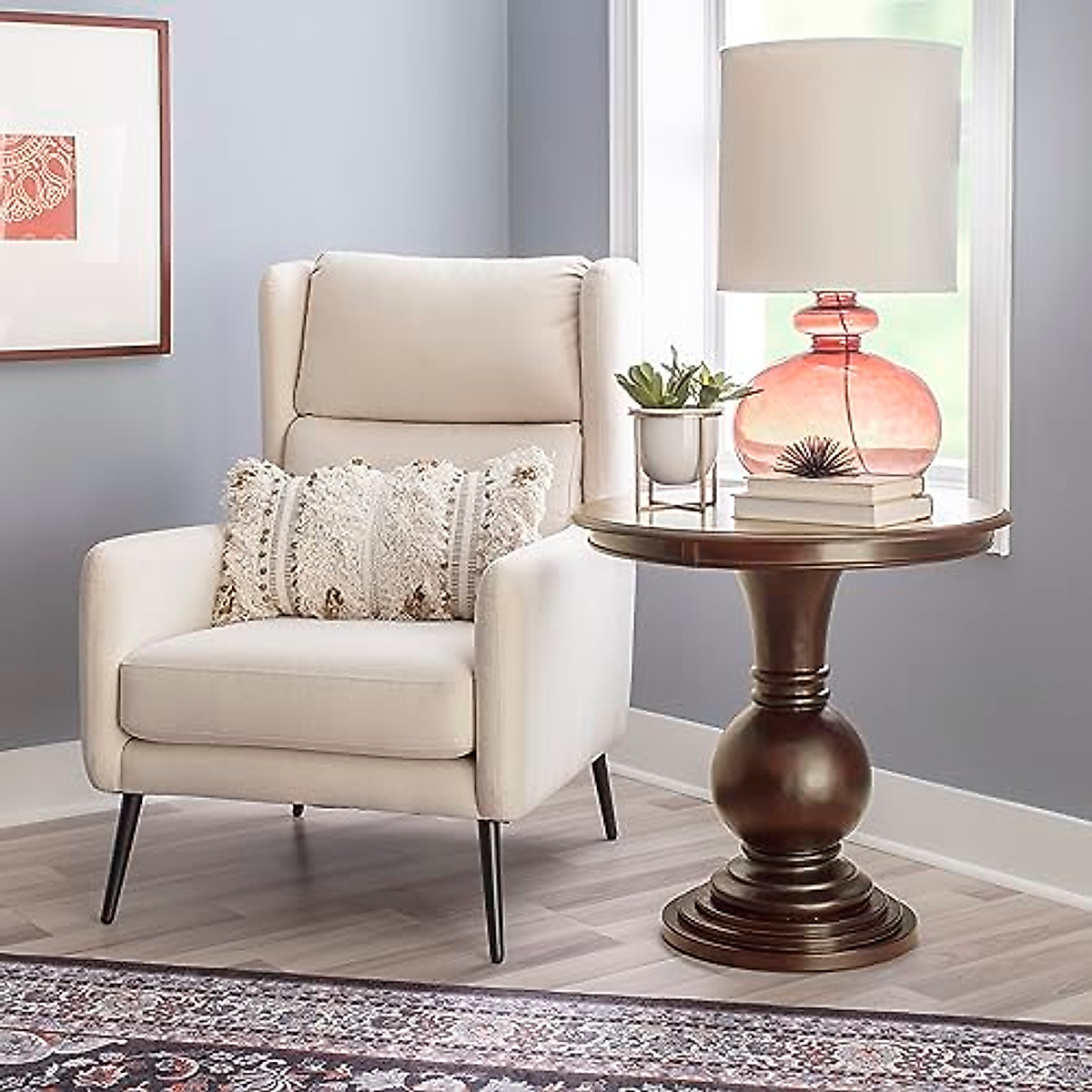 Powell 809-350 Espresso Round Accent Table 26"L x 26"W x 26"H