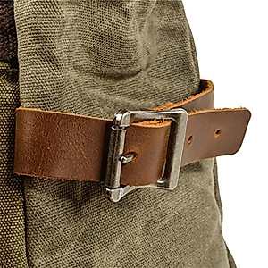 HHVDVCJK Vintage Waxed Canvas Backpack Laptop Bag Multifunctional Outdoor Anti-Theft Waterproof Travel Bag Leisure Backpack Black