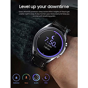 Samsung Galaxy Watch3 Watch 3 (GPS, Bluetooth, LTE) Smart Watch with Advanced Health Monitoring, Fitness Tracking, and Long Lasting Battery (Silver, 45MM) (Renewed)