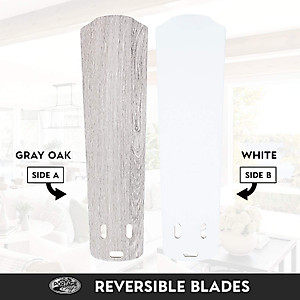 Portage Bay 51444 Miller Park Ceiling Fan, 44, White