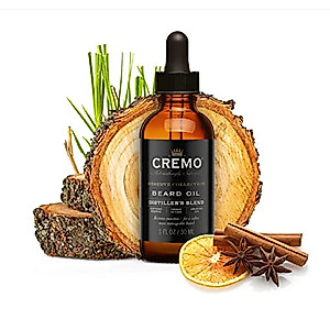 Cremo Beard Oil, Distiller's Blend (Reserve Collection), 1 fl oz - Restore Natural Moisture and Soften Your Beard To Help Relieve Beard Itch