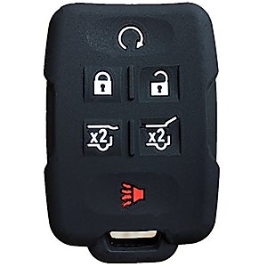 RPKEY Silicone Keyless Entry Remote Control Key Fob Cover Case Protector Replacement Fit for for 2015 2016 Chevrolet Suburban Tahoe GMC Yukon M3N-32337100 13577766
