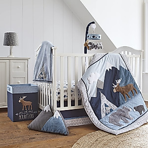 Levtex Baby - Trail Mix Table Lamp and Shade - White Tree with Grey Shade Lamp - Nursery Accessories - Measurements: 16 in. high and 8 in. Diameter