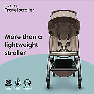 Joolz AER - Premium Baby Stroller - Comfortable & Compact - Foldable & Lightweight Travel Stroller - XXL Sun Hood - Raincover & Travelbag Included - Lovely Taupe