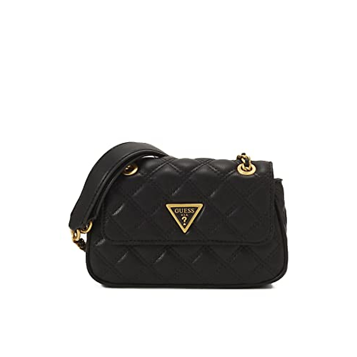 GUESS Giully Mini Convertible Crossbody Flap, Black