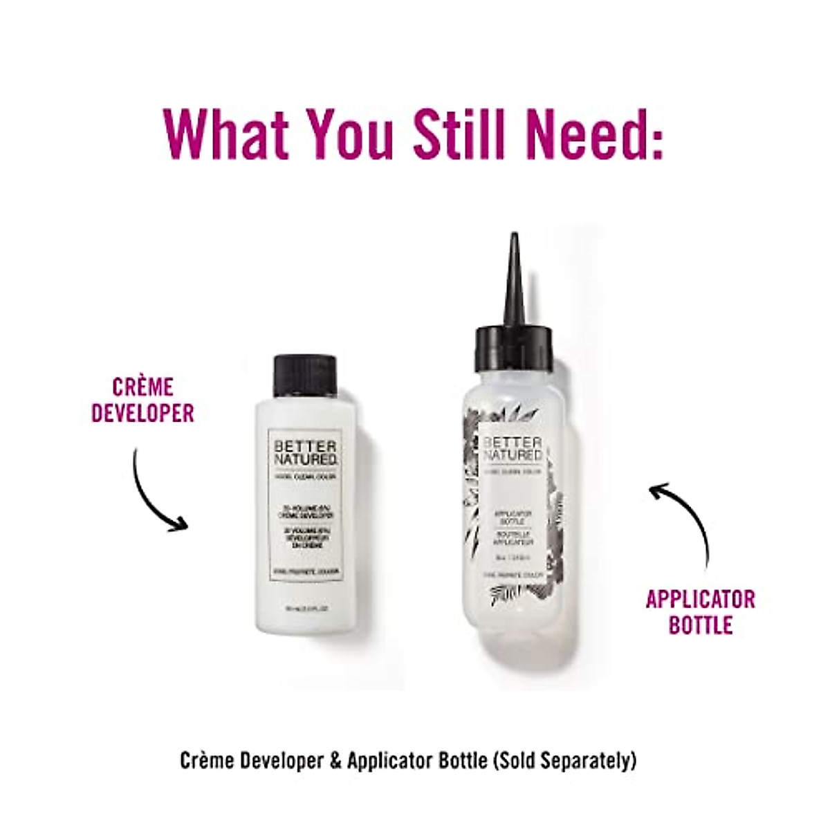 Better Natured Permanent 1B Blue Black Hair Color Dye - Naturally-derived, Vegan & 100% Gray Coverage that Lasts up to 8 Weeks